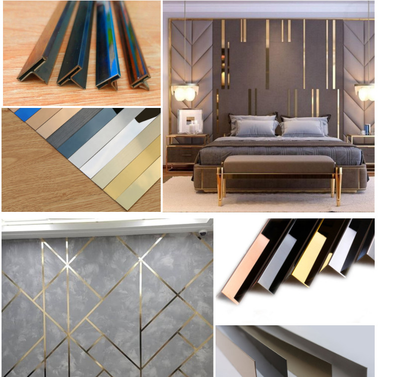 JIS Standard 304 Stainless Steel U Profile Tile Trim with V Groove for ...